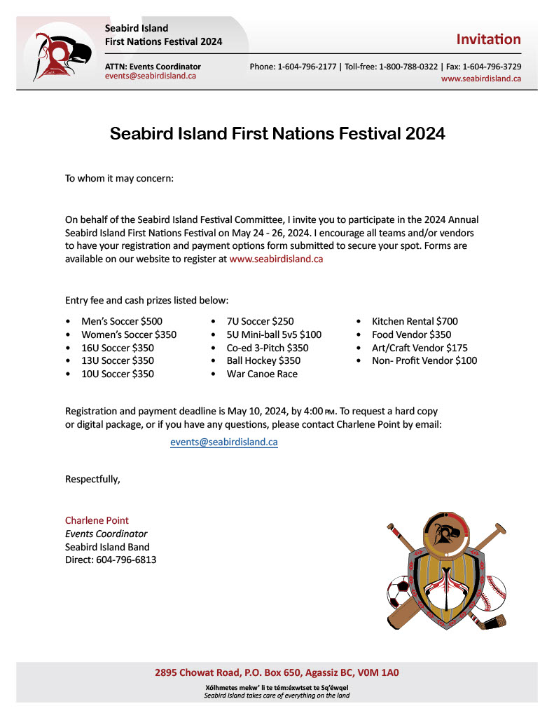 Seabird Island Festival - Seabird Island Band